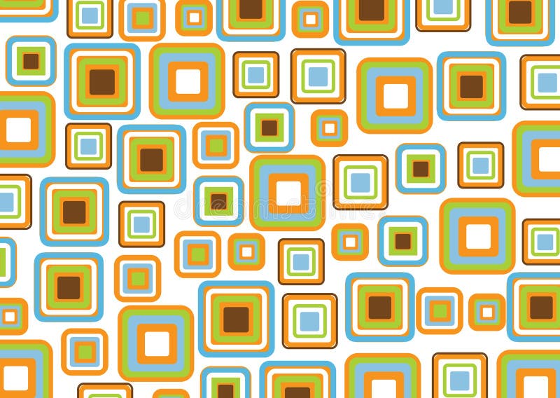 Retro squares design stock vector. Illustration of card - 3931299
