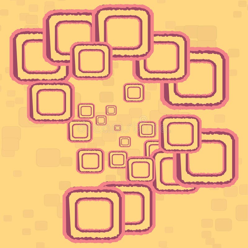 Retro squares pattern stock illustration. Illustration of pastels - 201303