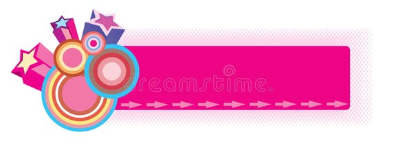 Retro star banner stock illustration. Illustration of halftone - 10364648