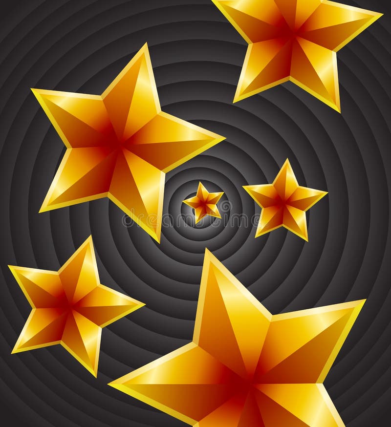Retro Stars Background stock vector. Illustration of golden - 23788970