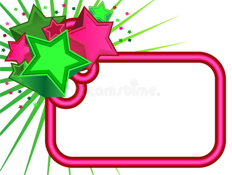 Retro Stars banner stock vector. Illustration of graphic - 10559013