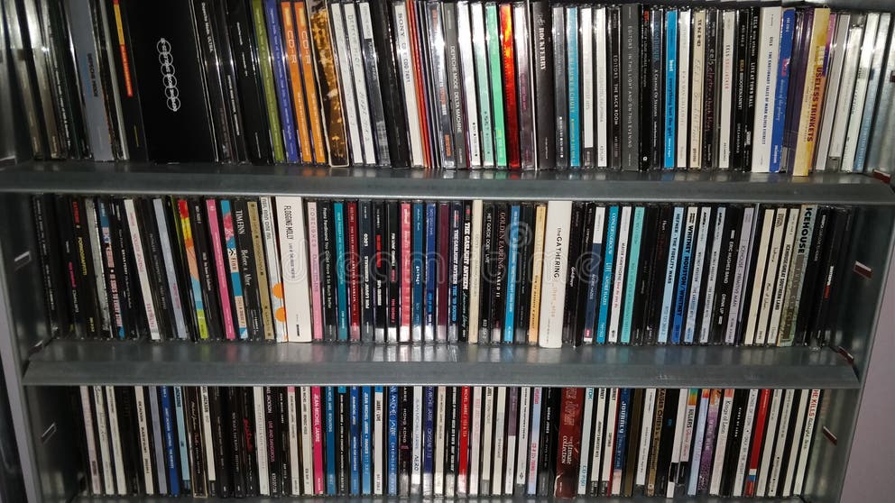 Various Compact Disc Collection Editorial Stock Photo - Image of ...