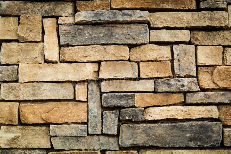Retro Stone Wall Background Stock Image - Image of outside, shapes ...