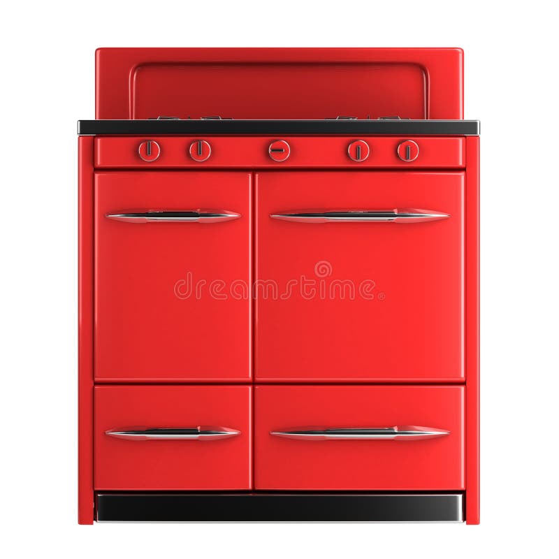 Retro Stove Front View stock illustration. Illustration of retro - 26397560