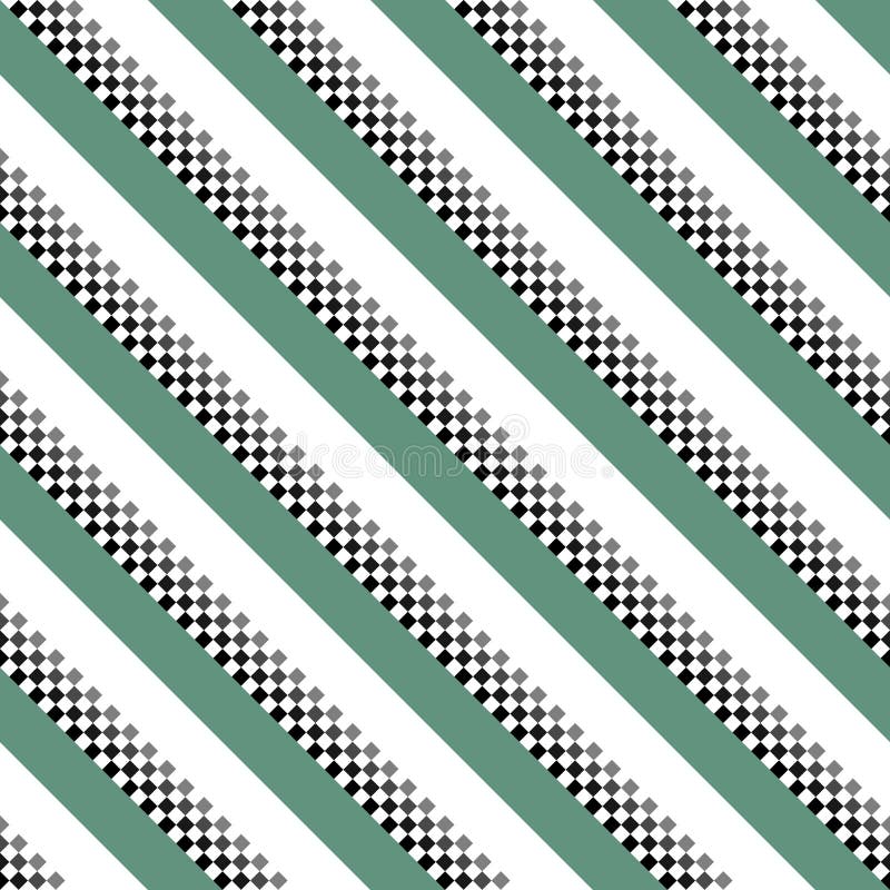Retro Stripe Pattern with Navy Green,white, Black Parallel Stripe ...