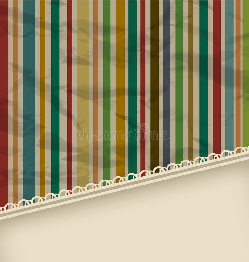 Retro Stripe Vintage with Copyspace for Text Stock Vector ...