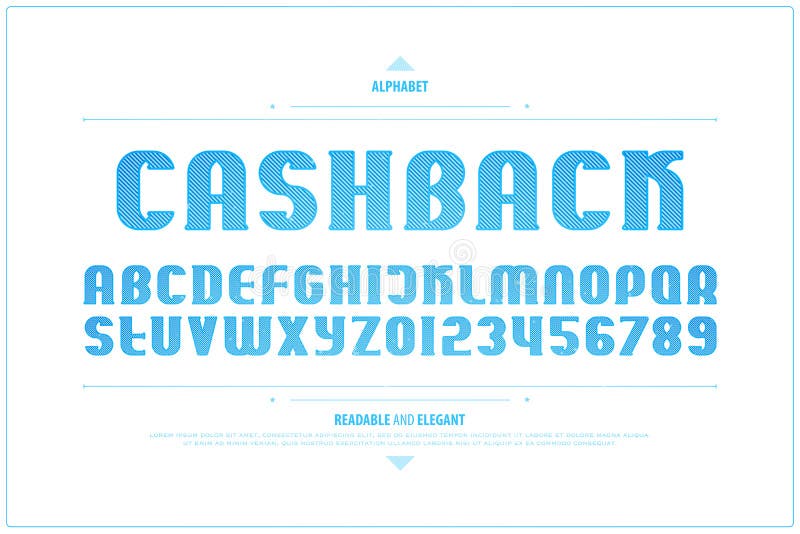 Retro Style Alphabet Letters and Numbers. Vector, Outline Font Stock ... Retro Style Alphabet Letters and Numbers. Vector, Outline Font Stock ...