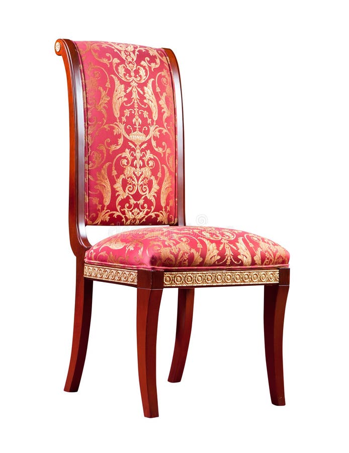 Red vintage chair stock photo. Image of luxury, nobility - 16990980