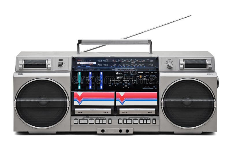 Audio Recorder Using Tape the Old Fashioned Way Stock Image - Image of ...