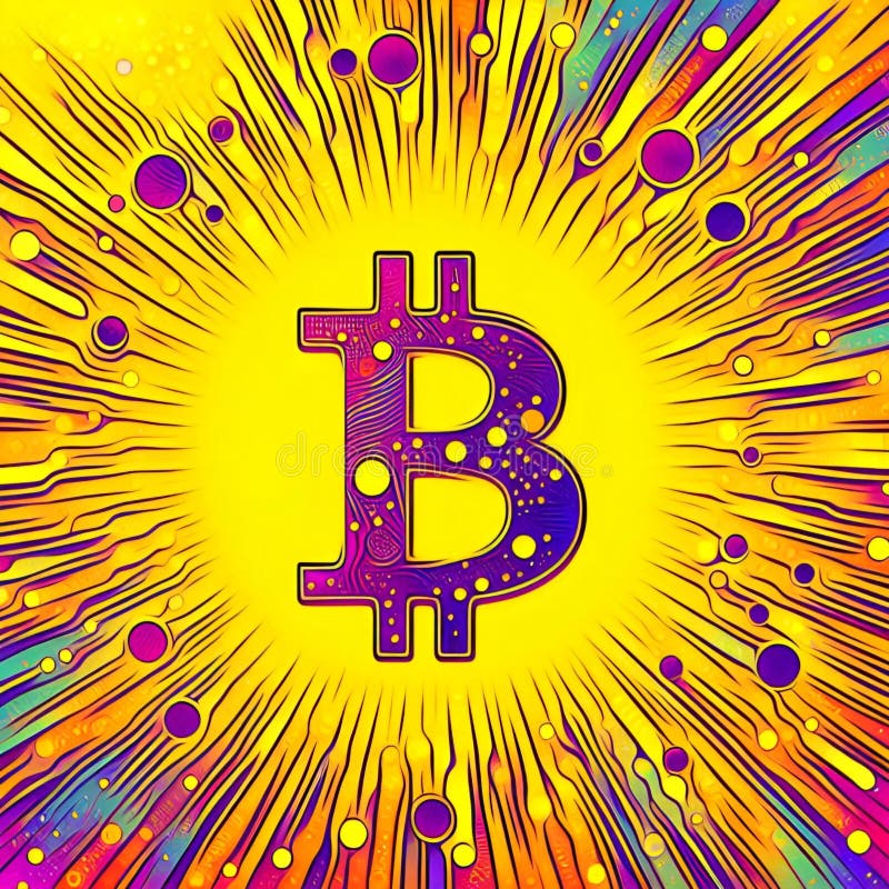 Retro Style Bitcoin Coin Image Stock Illustration - Illustration of ...