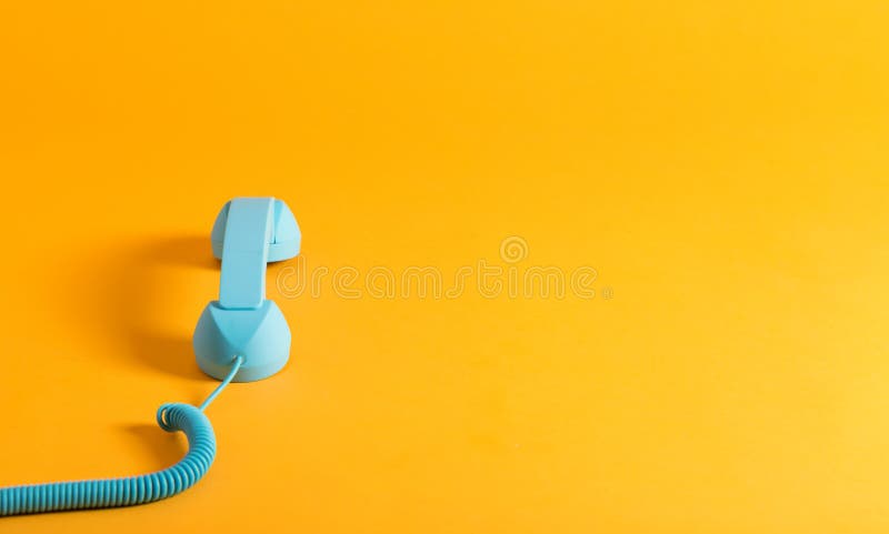 Retro Style Blue Telephone Handset Stock Photo - Image of funky, phone ...