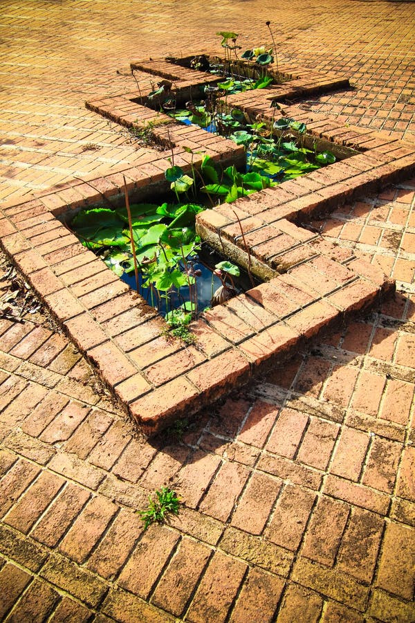 Old Red Brick Pond Loop Sphere, Cement Old Pond Circle, Coterie, Ambit ...