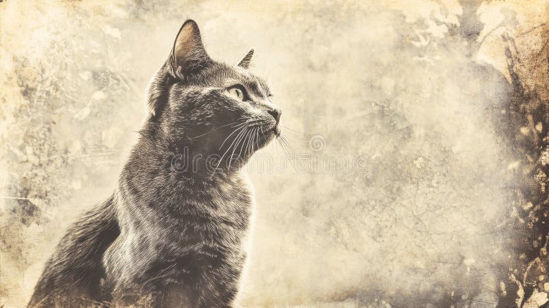 Retro-style Cat Portrait Created with Large-format Camera Evokes ...