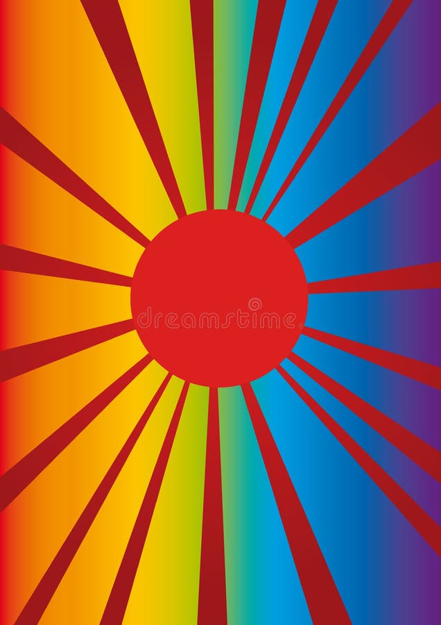 Colorful Rays Vector Illustration Backgound Stock Vector - Illustration ...