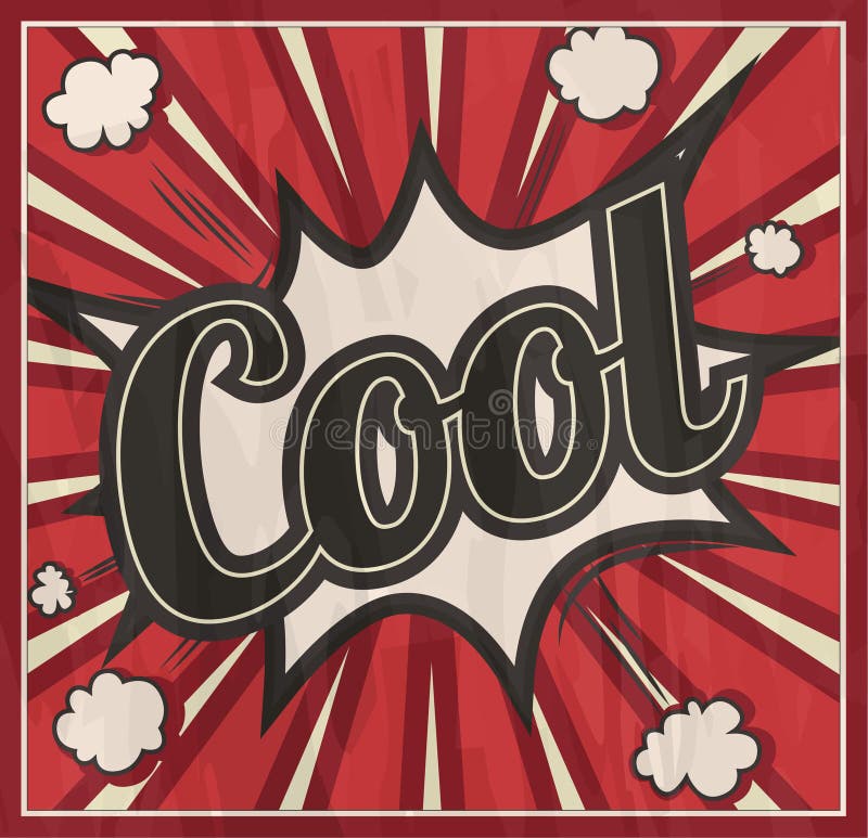 Retro Style Welcome Signboard Background. Boom Comic Book Explosion ...