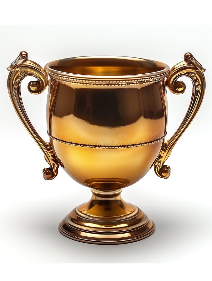 Retro Style Cup Made of Precious Materials Stock Illustration ...