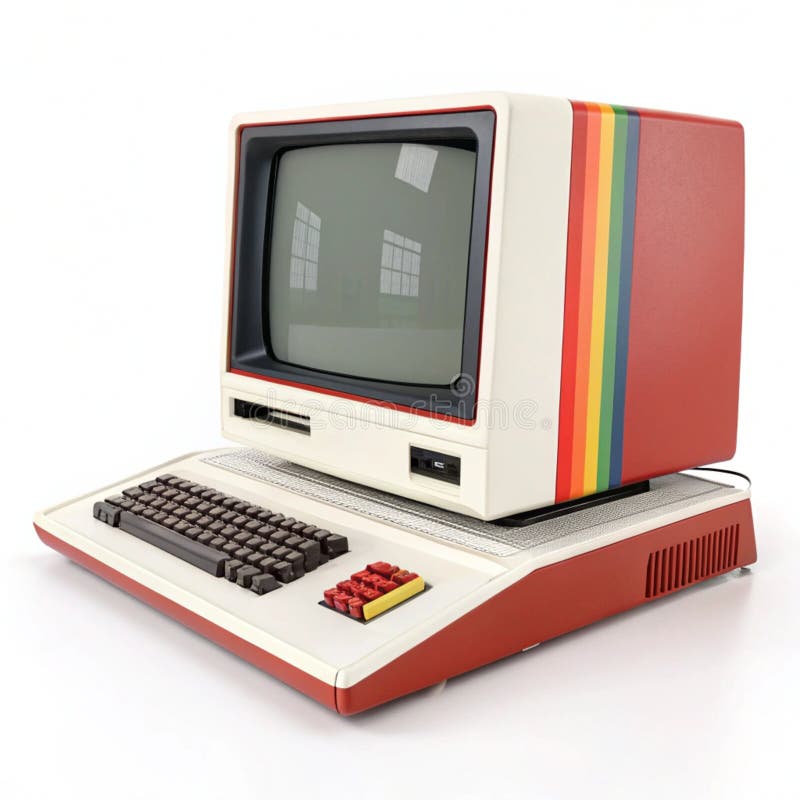 Retro style 3D computer stock illustration. Illustration of twist ...