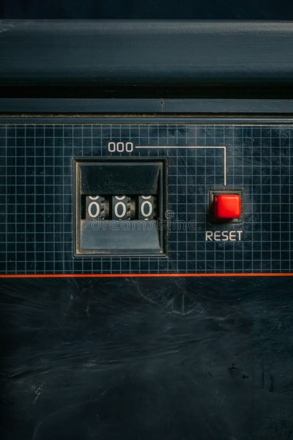 Red Reset Button on Old Cassette Deck Stock Photo - Image of black ...