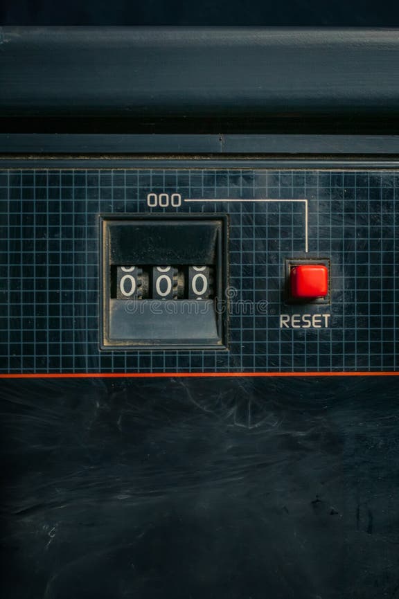 Red Reset Button on Old Cassette Deck Stock Photo - Image of black ...
