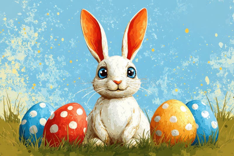 Retro Style Easter Design Nostalgic Playful Theme Stock Photos - Free ...