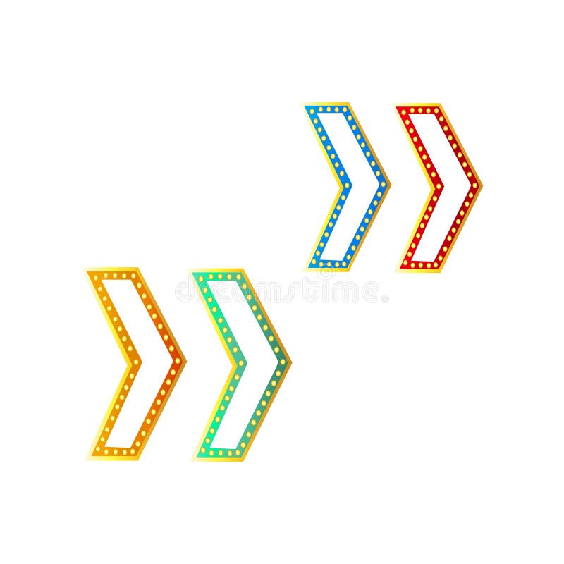 Retro Style Empty Glowing Bulb Signage Frame Design Stock Vector ...