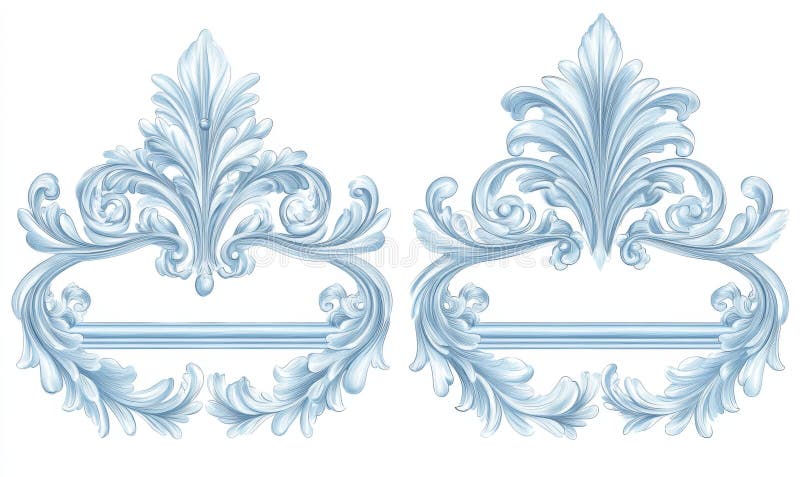 A Retro-style Floral Wedding Monogram Crest with a Vintage Baroque ...