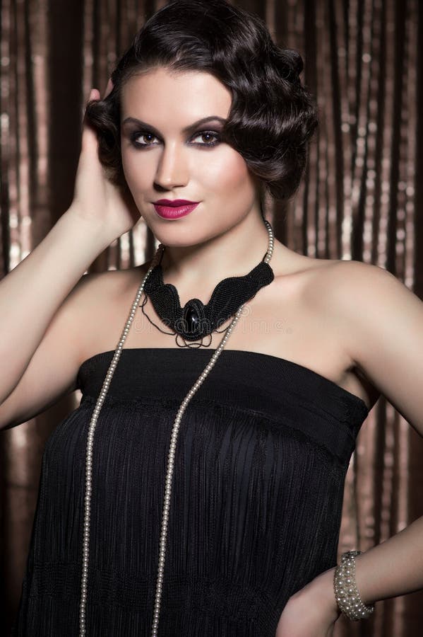 Retro style girl fashion stock photo. Image of fashion - 70520054