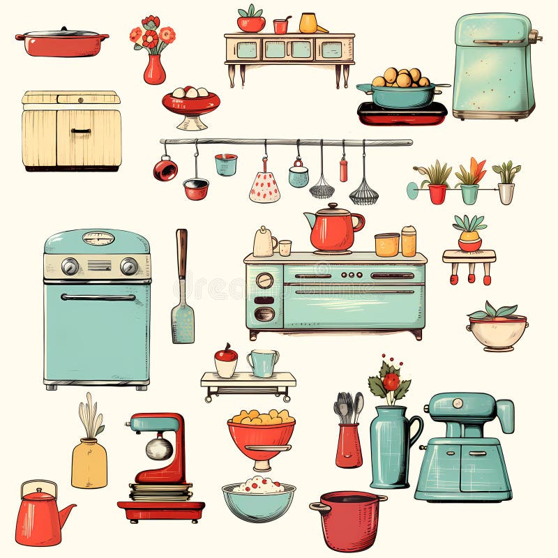 Cartoon Kitchen Food Stickers Stock Illustrations – 1,330 Cartoon ...