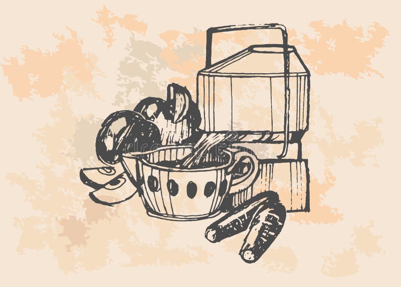 Retro style kitchen mixer stock vector. Illustration of carrot - 33275105