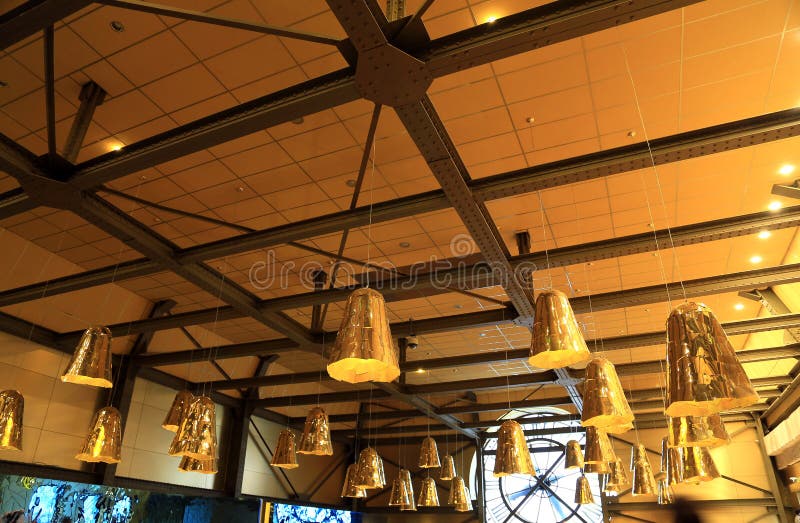 Retro Style Lighting Bulb Decor Stock Photo - Image of contemporary ...