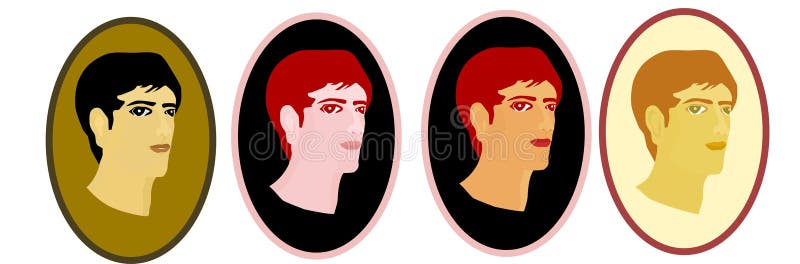 Retro style man s face stock illustration. Illustration of blonde ...