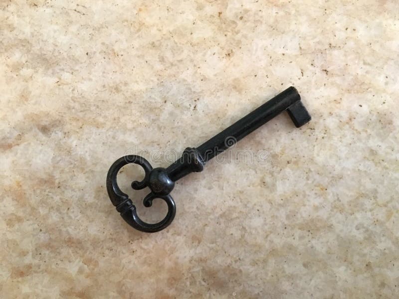 Retro metal key. stock image. Image of international - 176385085