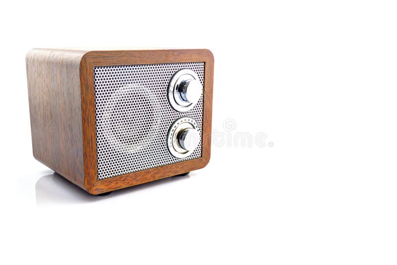Retro Style Mini Radio Player Stock Photo - Image of object, music ...
