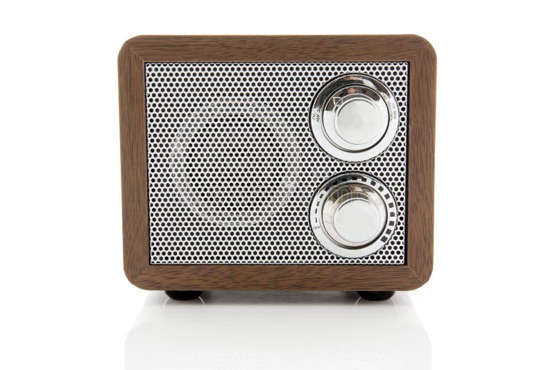 Retro Style Mini Radio Player Stock Photo - Image of object, music ...