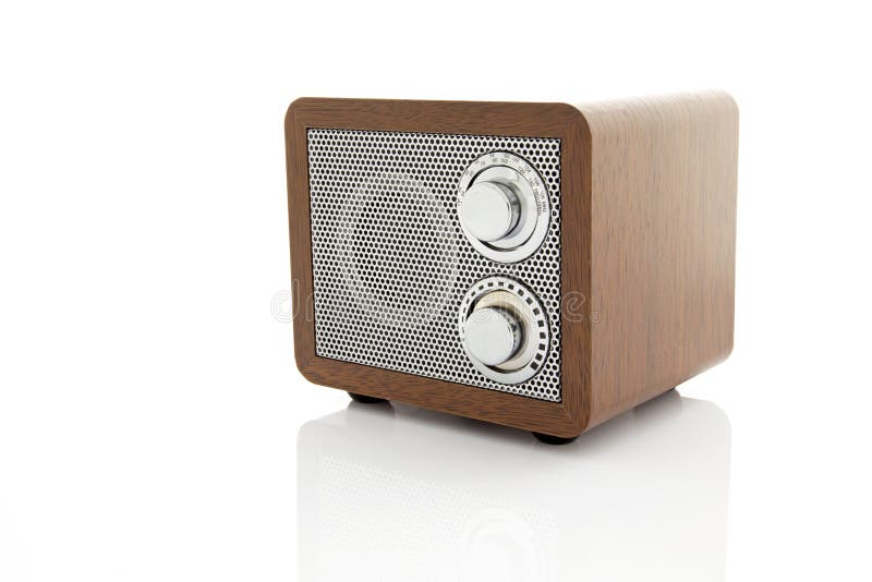 Retro Style Mini Radio Player Stock Photo - Image of object, music ...