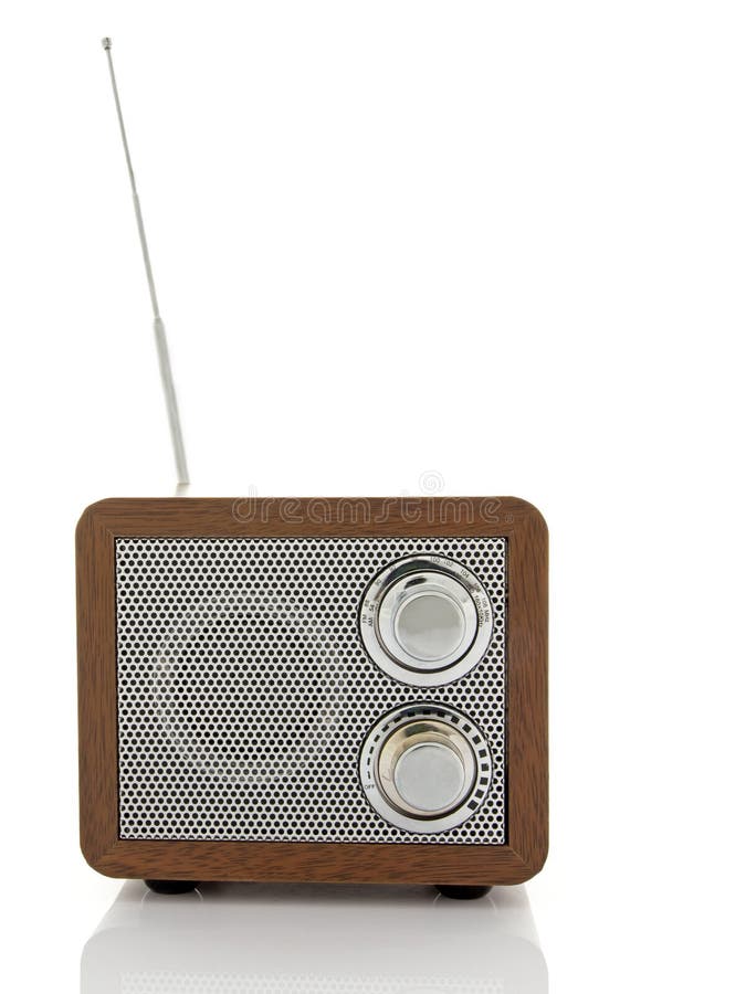 Retro Style Mini Radio Player Stock Photo - Image of aluminium, classic ...