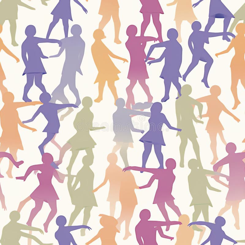 Retro Style Multiple Color Heathers on Solid White Background Stock ...