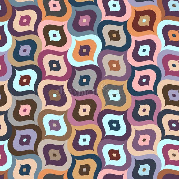 Ogee Pattern with Concentric Oval Shape Elements. Abstract Geometric ...