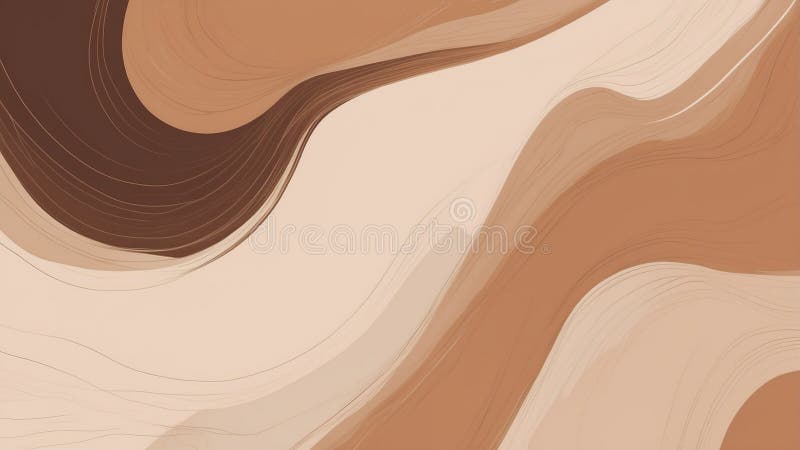 Retro Pastel Waves in Abstract Blend. AI Generated Stock Illustration ...