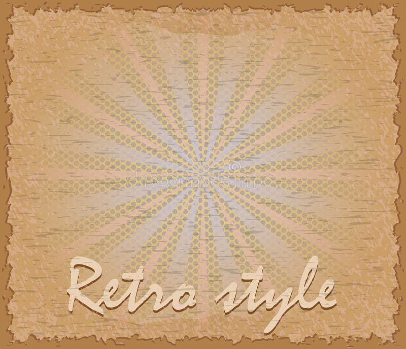 Retro Style Poster Horizontal Vector Illustration Stock Vector ...