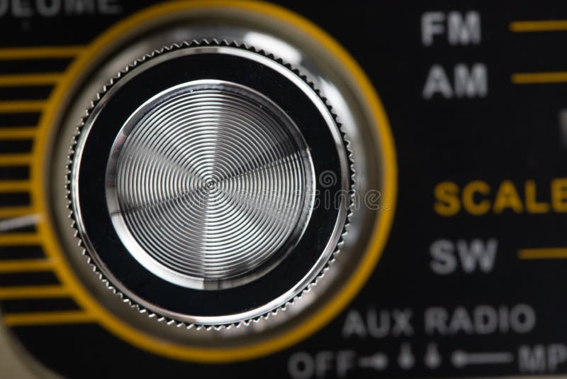 Retro-style Radio in a Brown Wooden Case Stock Image - Image of design ...