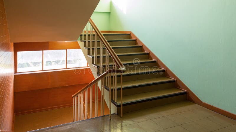 Retro style Staircase stock image. Image of color, diffuse - 66133593