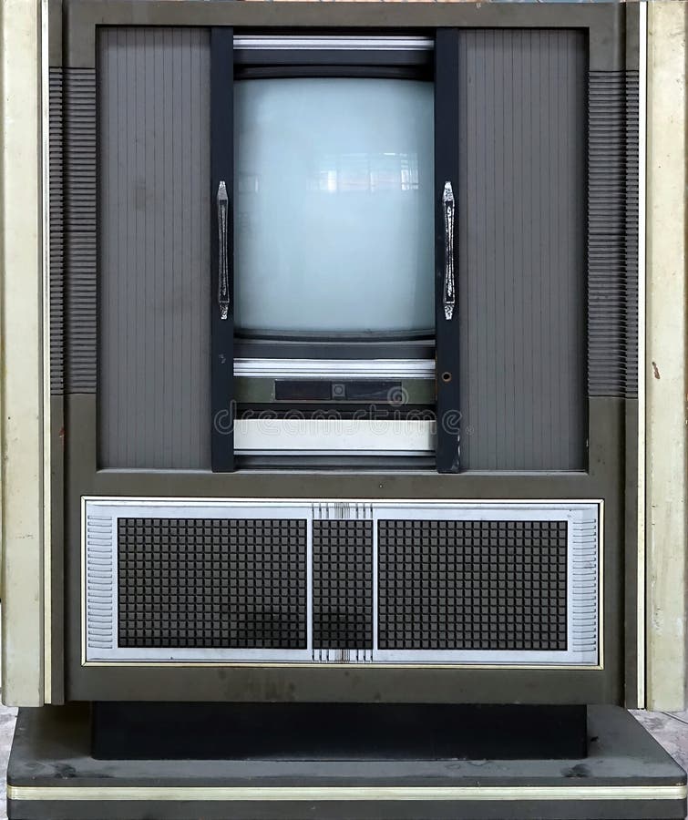 Retro Style Television Set stock image. Image of screen - 64918081