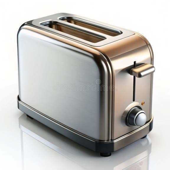 Retro Style Two-Slice Toaster Stock Illustration - Illustration of ...