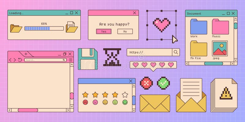 Old School Websites Stock Illustrations – 448 Old School Websites Stock ...