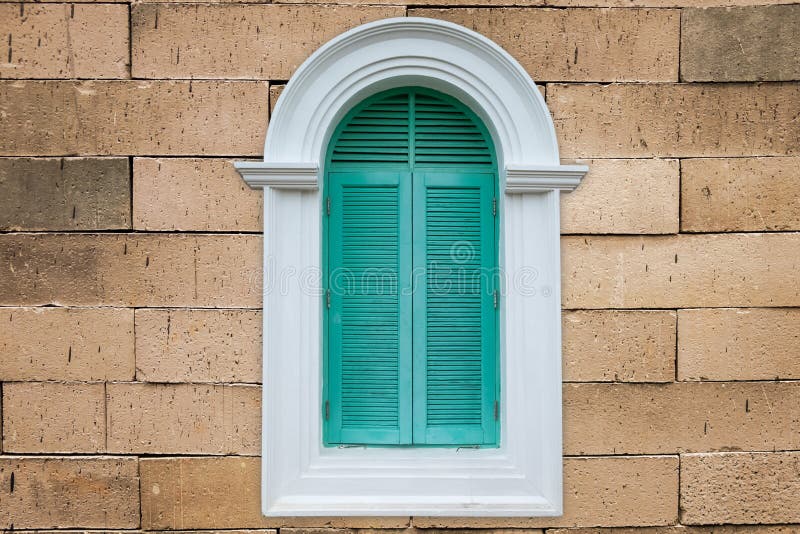 Retro style window stock image. Image of wall, hotel - 92968435