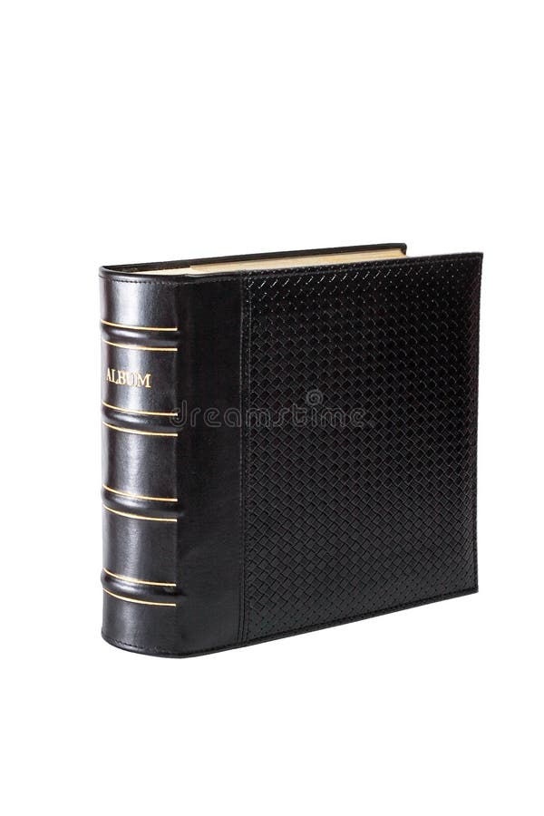 Retro-styled Big Album Folio Stock Image - Image of leather, gold: 22244657