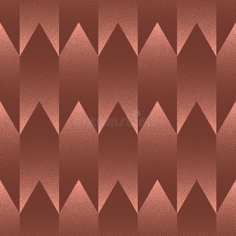 Retro Styled Cozy Seamless Pattern Trendy Vector Brown Funky Abstract ...