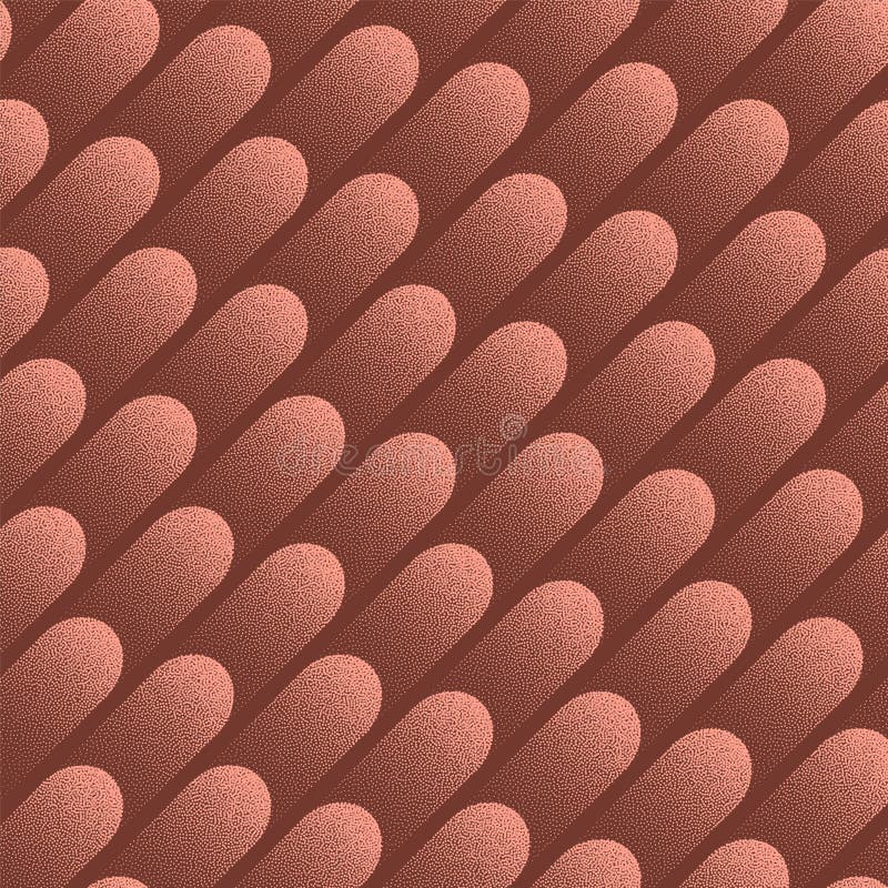 Retro Styled Dynamic Seamless Pattern Trendy Vector Brown Abstract ...