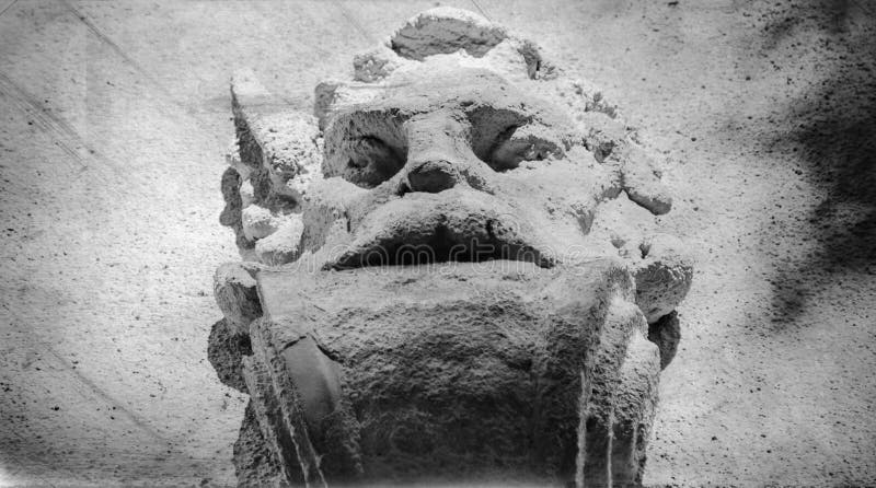 Retro Styled Fragment of Ancient Statue of Hades Hades, Pluto - God is ...